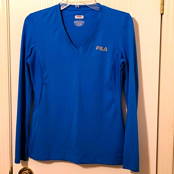Fila | Tops | Fila Sport Very Blue Womens Dri Fit | Poshmark
